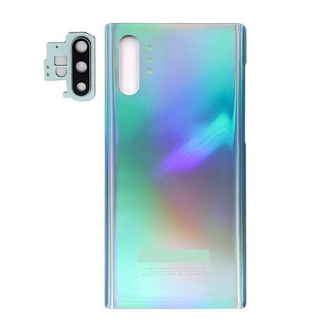 Samsung 適用於三星 Galaxy Note 10 Plus Aura Glod 的 Oem 後玻璃電池蓋外殼 蝦皮購物