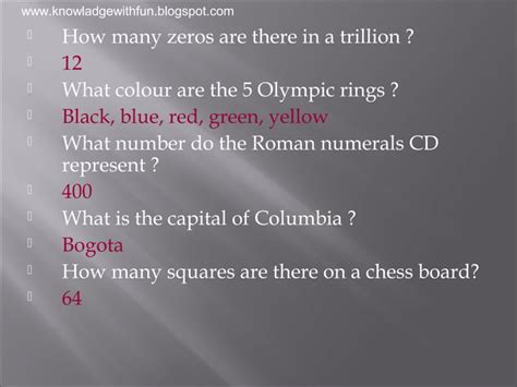 General Knowledge Project Ppt