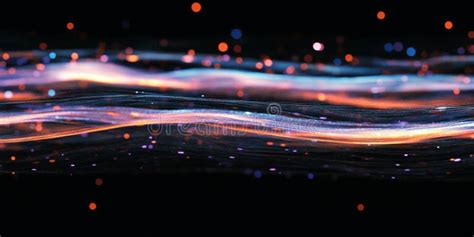 dynamic abstract bokeh patterns showcasing vibrant colors against a dark backdrop stock