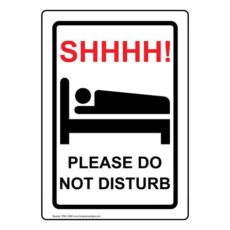 Shhhh Please Do Not Disturb Sign Tre 13565 Do Not Disturb