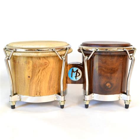 Spalted Maple And Walnut Mini Bongos Manito Percussion