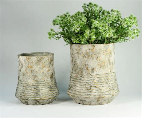 Wholesale Elegant Fiber Cement Plant Pots