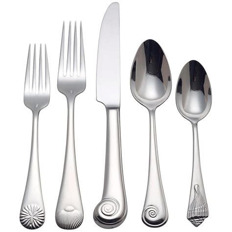 Reed And Barton Sea Shell Flatware 5 Piece Place Setting