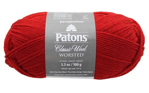 Patons Classic Wool Yarn 100gm Brightred Michaels