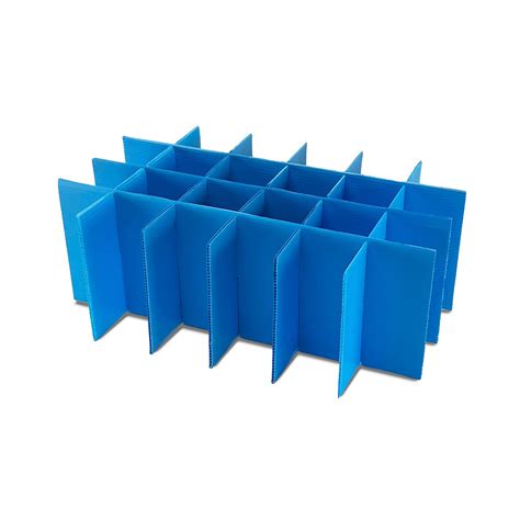 Blue Box Dividers 24 Cell Box Divider Inserts Nv Boxes C220 Correx