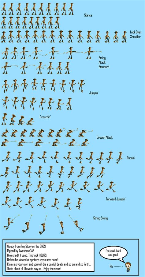 Woody Sprite Sheet By Awesomecas On Deviantart