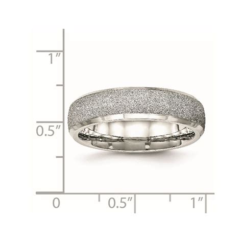Stainless Steel Polished Laser Cut Band 6mm Dailysteals