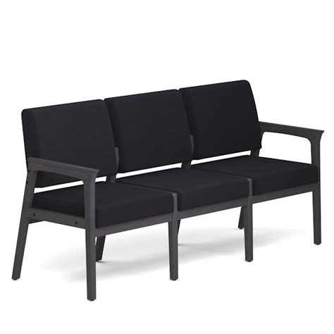 Aiden 3 Person Waiting Room Chair 4 Finishes
