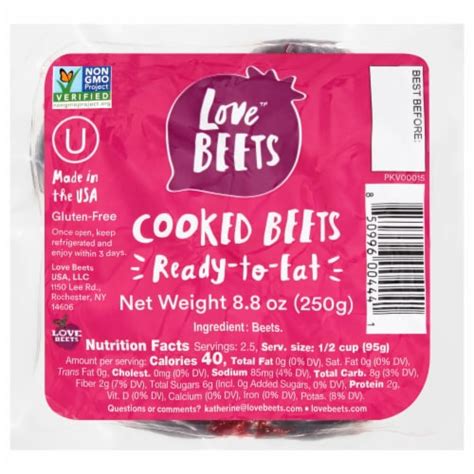 Love Beets™ Vacuum Packed Cooked Beets 88 Oz Frys Food Stores