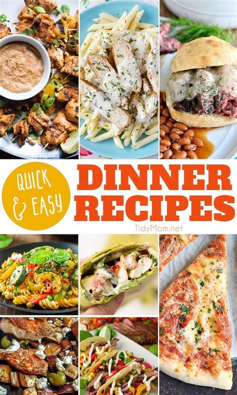 Dinner In A Flash Quick Easy Dinner Recipes Tidymom®