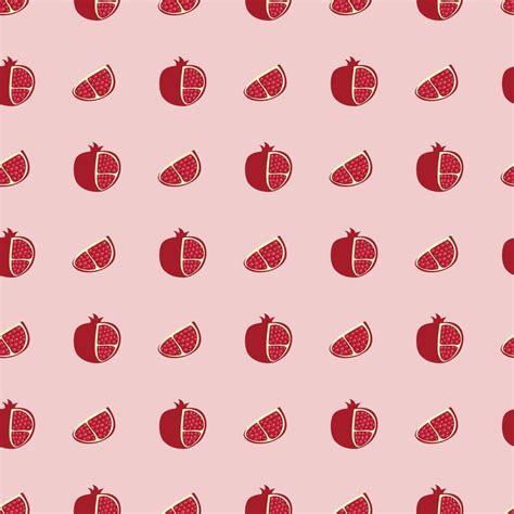Pomegranates Seamless Vector Pattern Design 40182265 Vector Art At Vecteezy