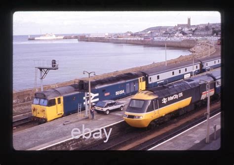 Original 35mm Slide Class 50 50024 W Sleeper And Hst Wait At