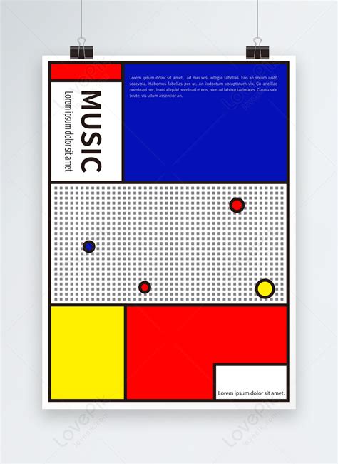 추상 몬드리안 스타일 포스터 이미지 사진 464835387 무료 다운로드