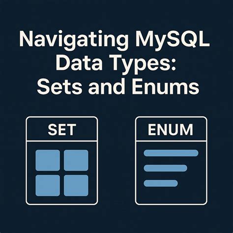 Navegação De Tipos De Dados Do Mysql Sets E Enums Hackernoon