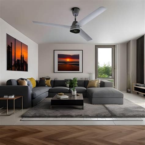 Ecolink AiroGeometry Smart IoT BLDC Ceiling Fan With RF Remote And WiFi Enabled Mm BEE