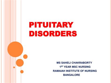 Pituitary Disorders Pptx