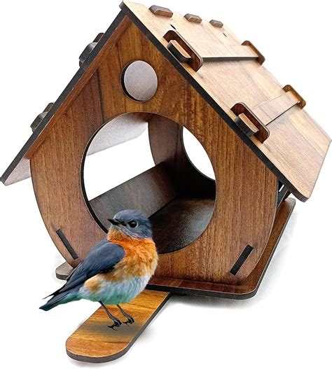 Wild Bird Nesting Box Wooden Wild Bird House Nesting Box Natural