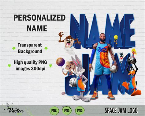 Personalized Space Jam Space Jam Space Jam 2 Space Jam Png