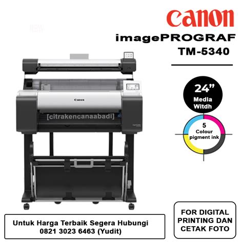 Canon TM 5340 Mesin Plotter A1 Untuk Desain Foto