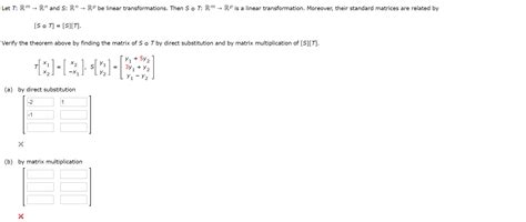 solved let t rm → r and s rm → rp be linear