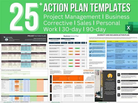 25 Action Plan Templates Project Management ǀ Business ǀ Corrective ǀ