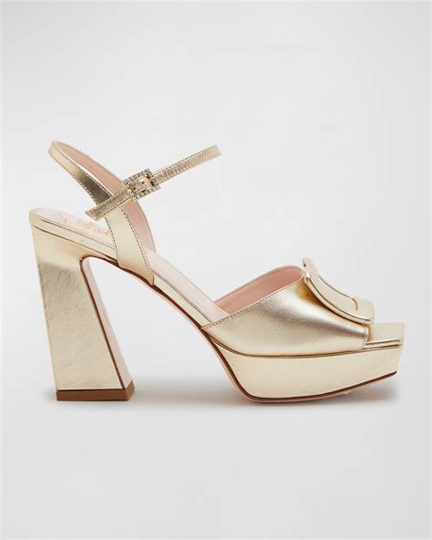 Chloe Python Leather Ankle Strap Platform Sandals Neiman Marcus