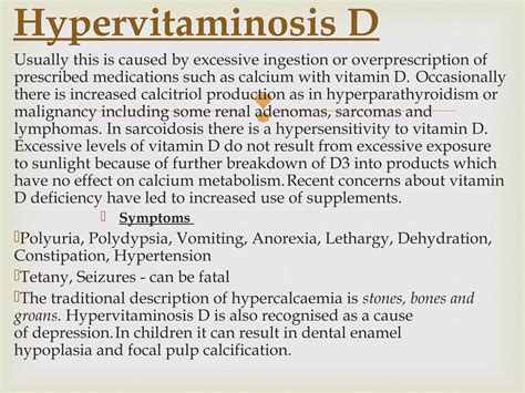 Hypervitaminosis Ppt