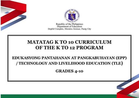 Tle1 Nature Scope And Components Of Tle Docx Professional School