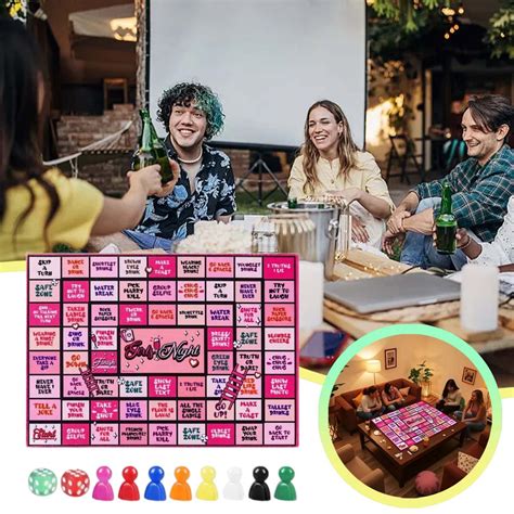 Girls Night Drinking Board Game Rubber Mat Party Game For Adults