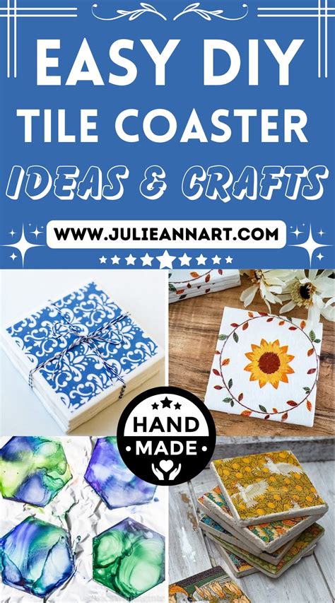 10 Diy Tile Coaster Ideas To Protect Tables Julie Ann Art
