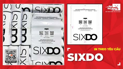Túi Niêm Phong Trắng Sứ In Thương Hiệu Sixdo Brand Thời Trang Top 1