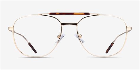 Tatum Aviator Tortoise Gold Full Rim Eyeglasses Eyebuydirect Canada