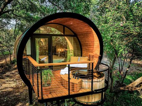 Barrel Tiny House With Unique View 270 Sqft Dream Tiny Living