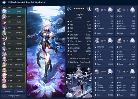 Fribbels Honkai Star Rail Optimizer And Relic Scorer First Launch R Honkaistarrail