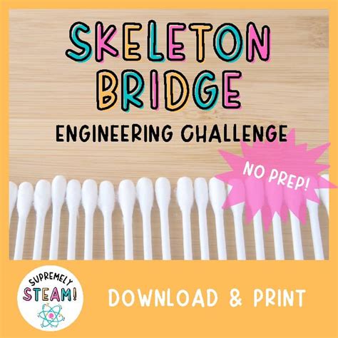 Fall And Halloween Stem Activity Skeleton Bridge Engineering Challenge