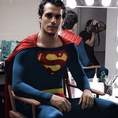 Henry Cavill In Classic Superman Costume Superman Henry Cavill