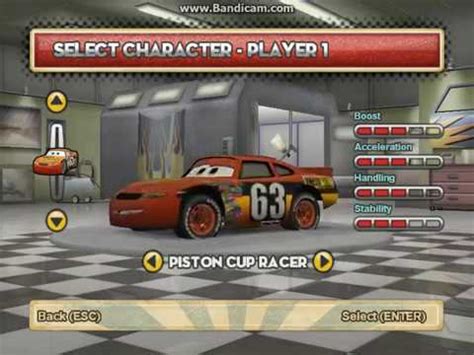 Cars Mater National Wii Piston Cup Racers Youtube