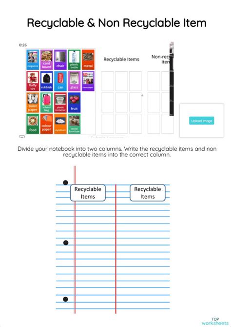 Get Smart 4 Unit 7 Activity Recyclable And Non Recyclable Item Interactive Worksheet