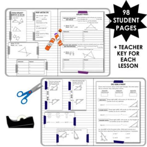 Geometry Guided Notes For Interactive Notebooks And Binders Year Long Bundle