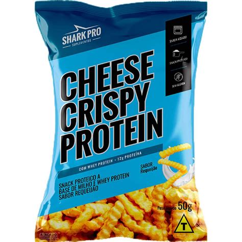 Salgadinho Cheese Crispy Protein Sabor Requeijão Shark Pro 50g Avenida