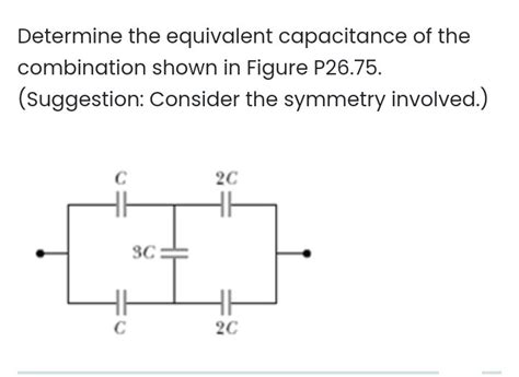 Determine The Equivalent Capacitance Of The Combination Shown In Figure