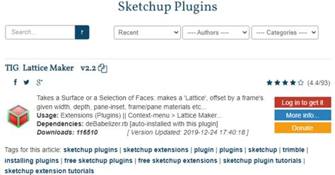 The Ultimate Lattice Maker Plugin For Sketchup 2023 Revolutionize Designs
