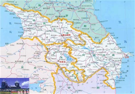 格鲁吉亚中文地图 格鲁吉亚地图 地理教师网
