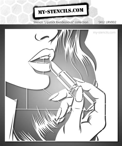 Close Up Feminine Elegance Stencil Create Glamorous Scene