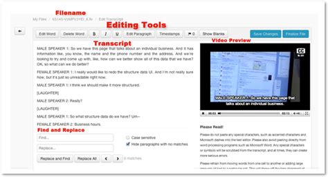 Edit A File Using The Edit Transcript Tool 3play Media Support