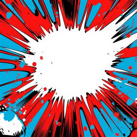 Dynamic Comic Book Style Explosive Artwork Premium Ai Generated Image