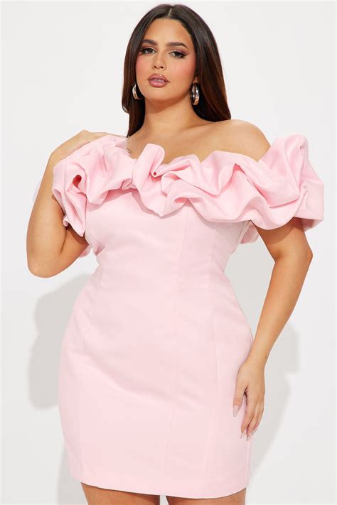 Plus Size Pink Dresses For Women Fashion Nova