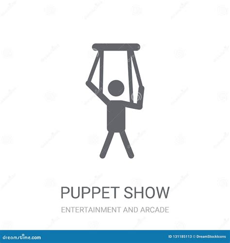 Puppet Show Icon Trendy Puppet Show Logo Concept On White Background