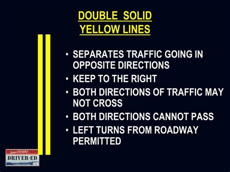 What Is Single Yellow Line Mean At Frederick Kowalski Blog