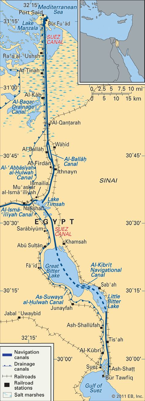 Suez Canal History Map Importance Length Depth And Facts Britannica